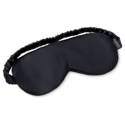 Naturaalsest siidist silmamask - Must - Silk Luxury